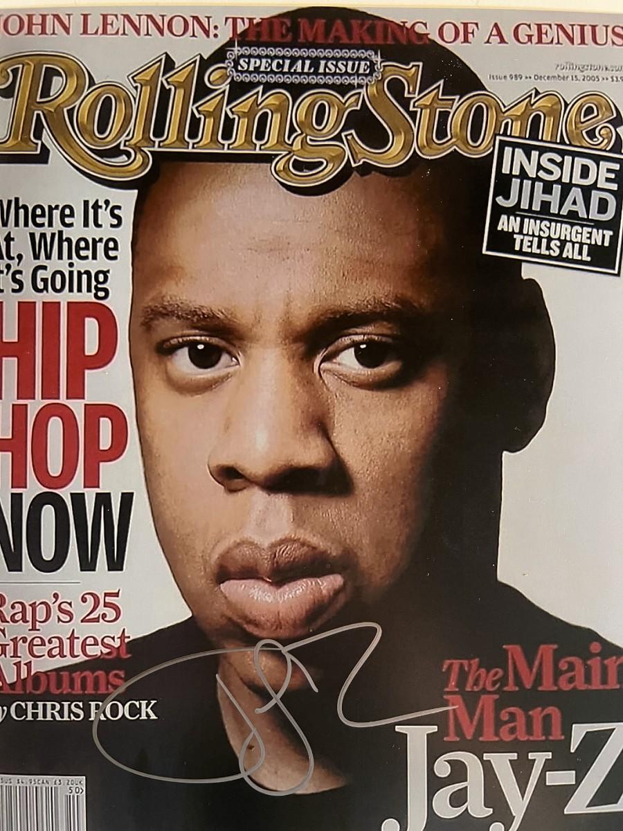 Jay-Z signed signed Rolling Stone Magazine cover photo | EstateSales.org