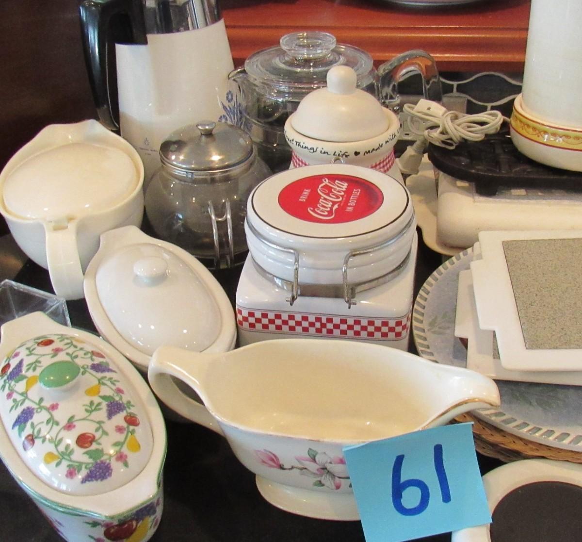 Lot 61-Large Lot of Warmers, Hot Pot/Pan Counter Protectors, Coffee pot ...
