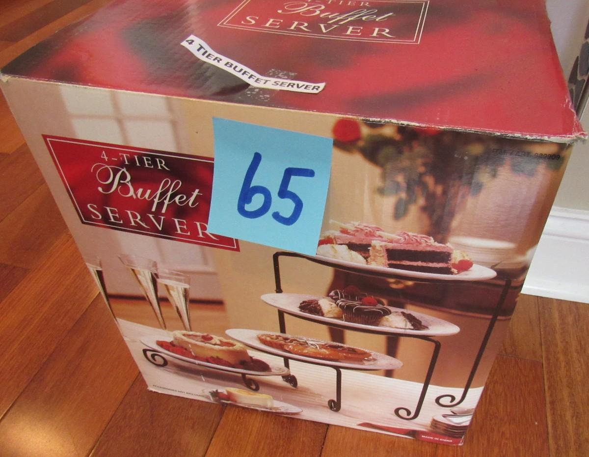 Lot 65-4 Tier Buffet Server | EstateSales.org