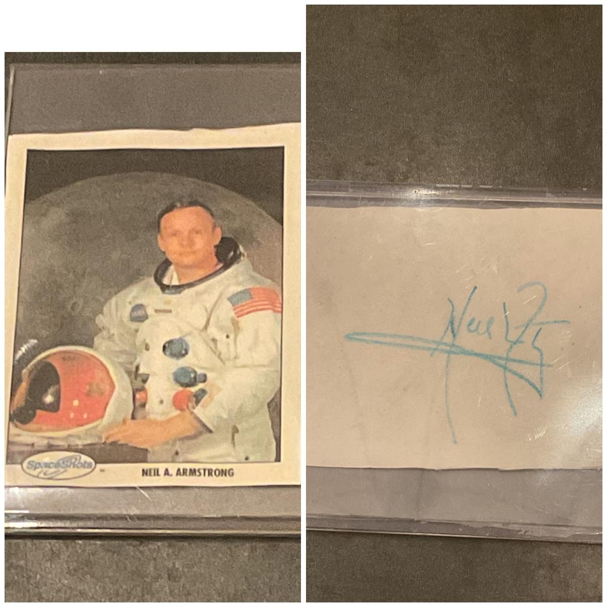 Neil Armstrong Hand Signed Trading Card | EstateSales.org