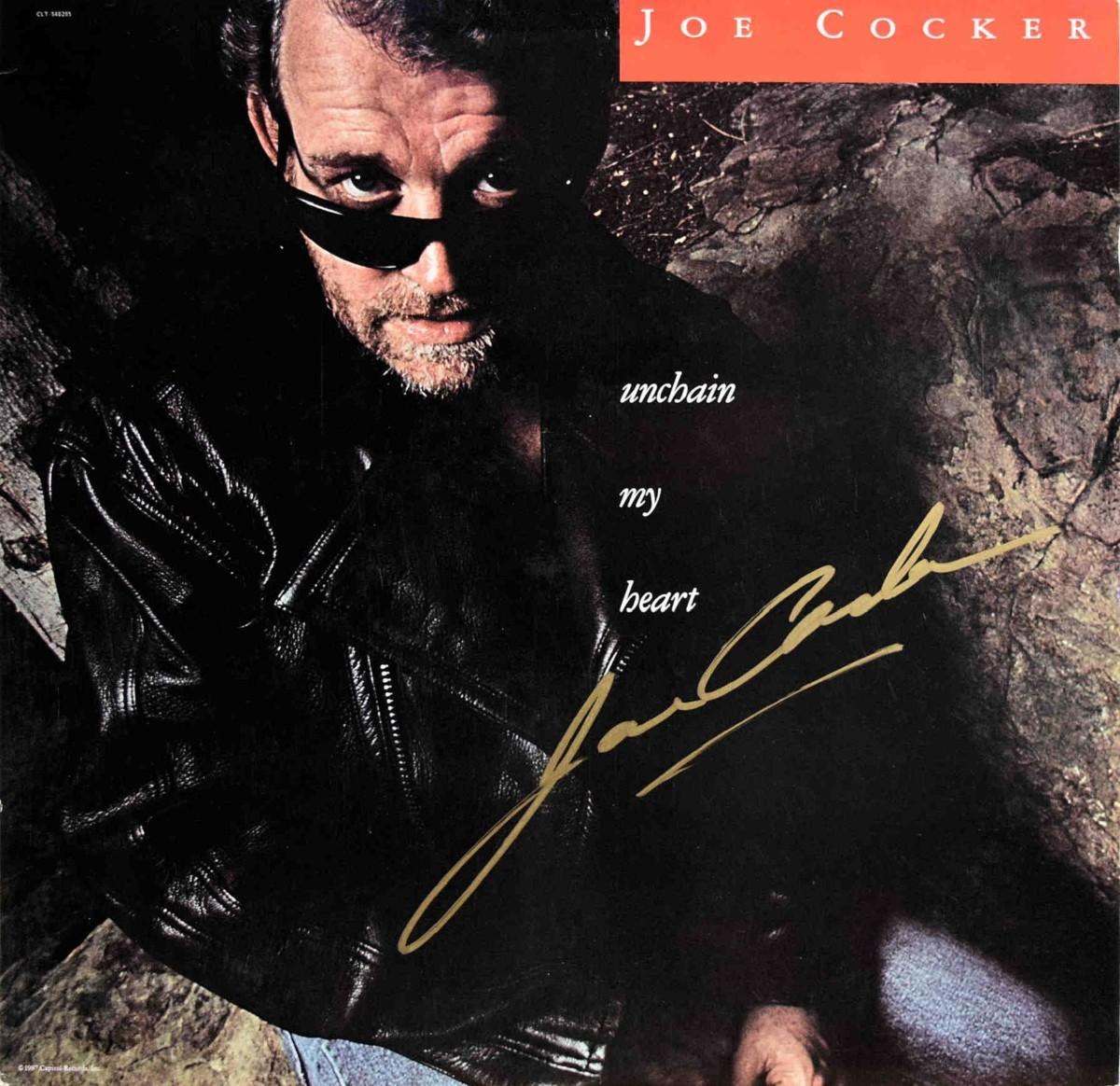 Joe Cocker Unchain My Heart signed album | EstateSales.org