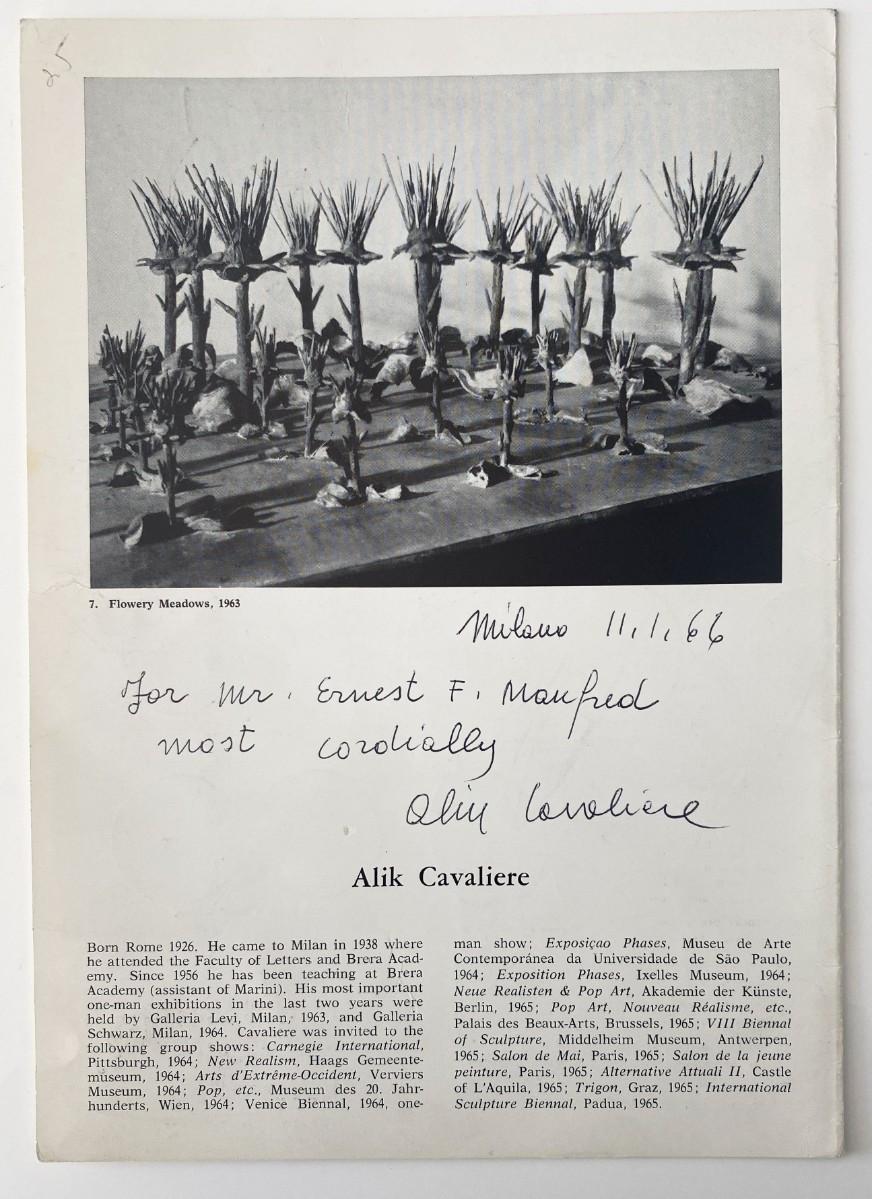 Artist Alik Cavaliere signed program | EstateSales.org