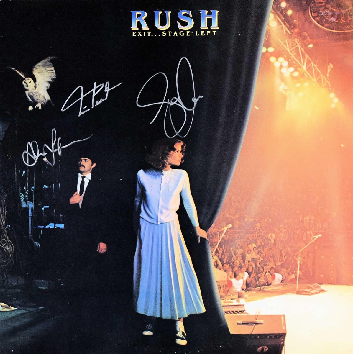 Rush signed Exit…Stage Left album | EstateSales.org