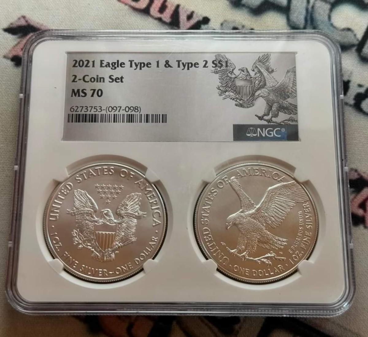 2021 American Silver Eagle Type Set | EstateSales.org