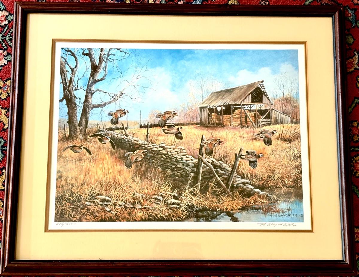 "Peaceful Old Barn" Signed, Numbered Print by Famous Artist, M. Wayne ...