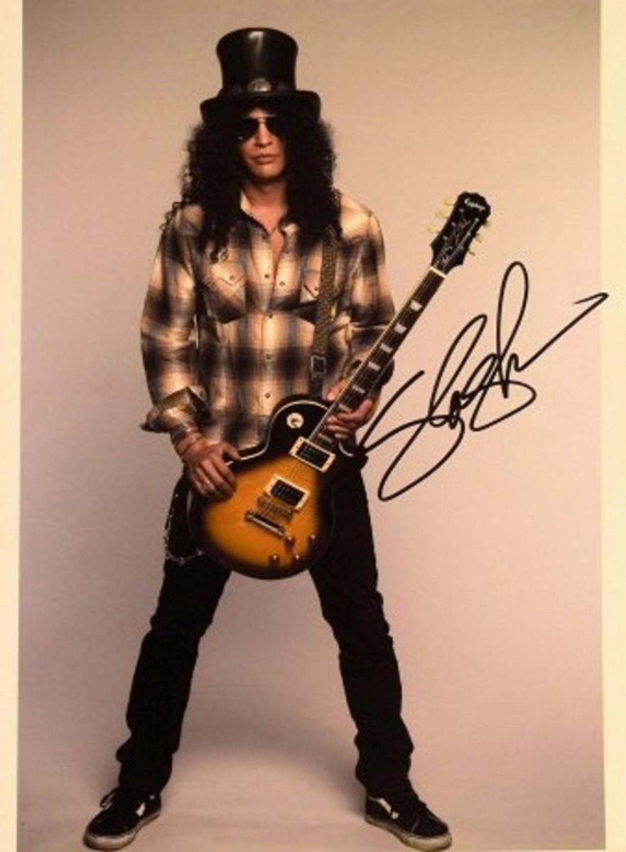 Slash signed promo photo | EstateSales.org