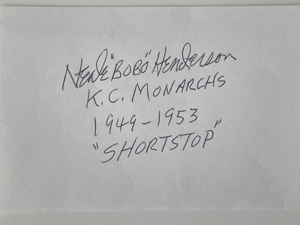 Baseball player Neale Henderson autograph note | EstateSales.org
