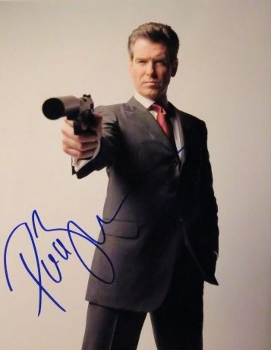 Pierce Brosnan signed photo | EstateSales.org