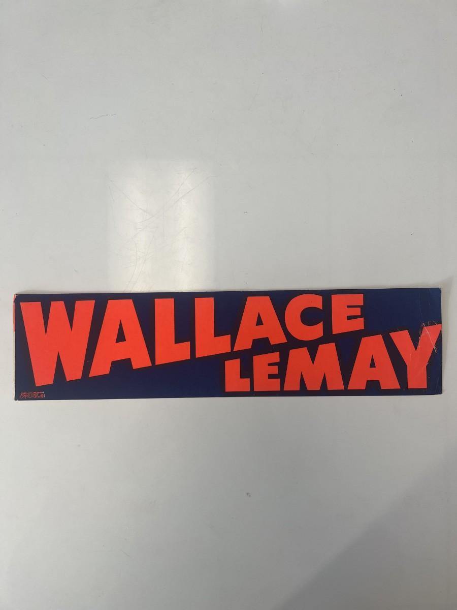 Wallace-Lemay campaign bumper sticker | EstateSales.org