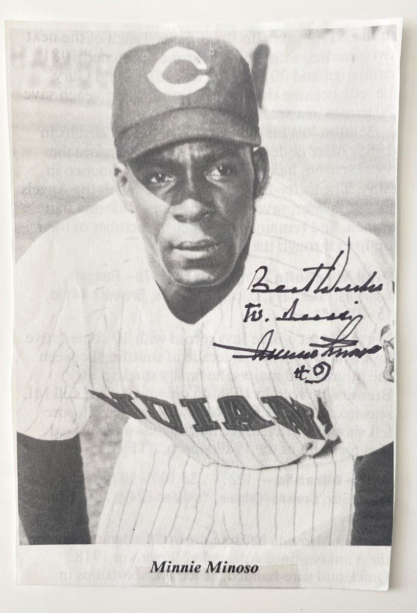 Minnie Miñoso signed photo | EstateSales.org