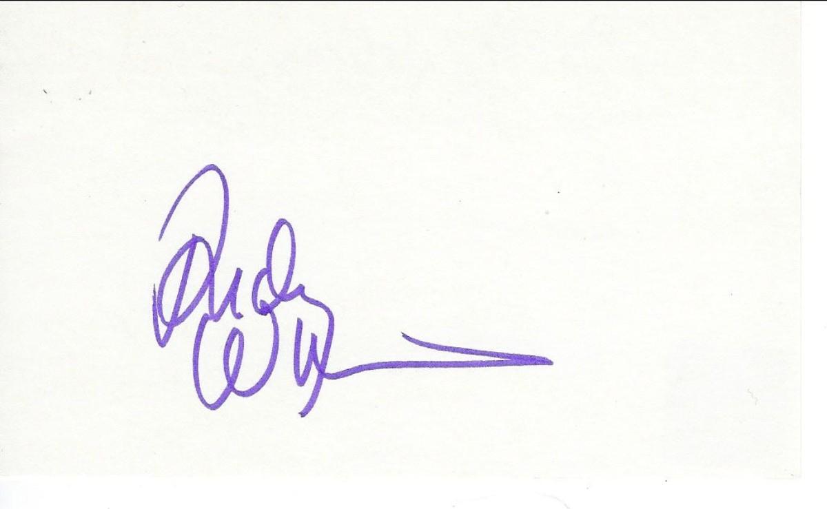 Andy Williams original signature | EstateSales.org