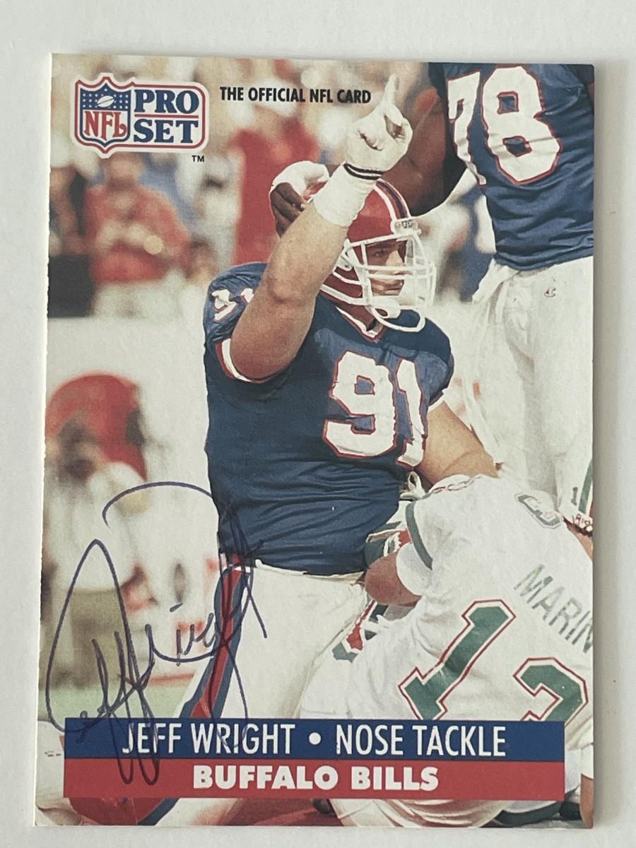 Buffalo Bills Jeff Wright 1991 NFL #89 signed card | EstateSales.org