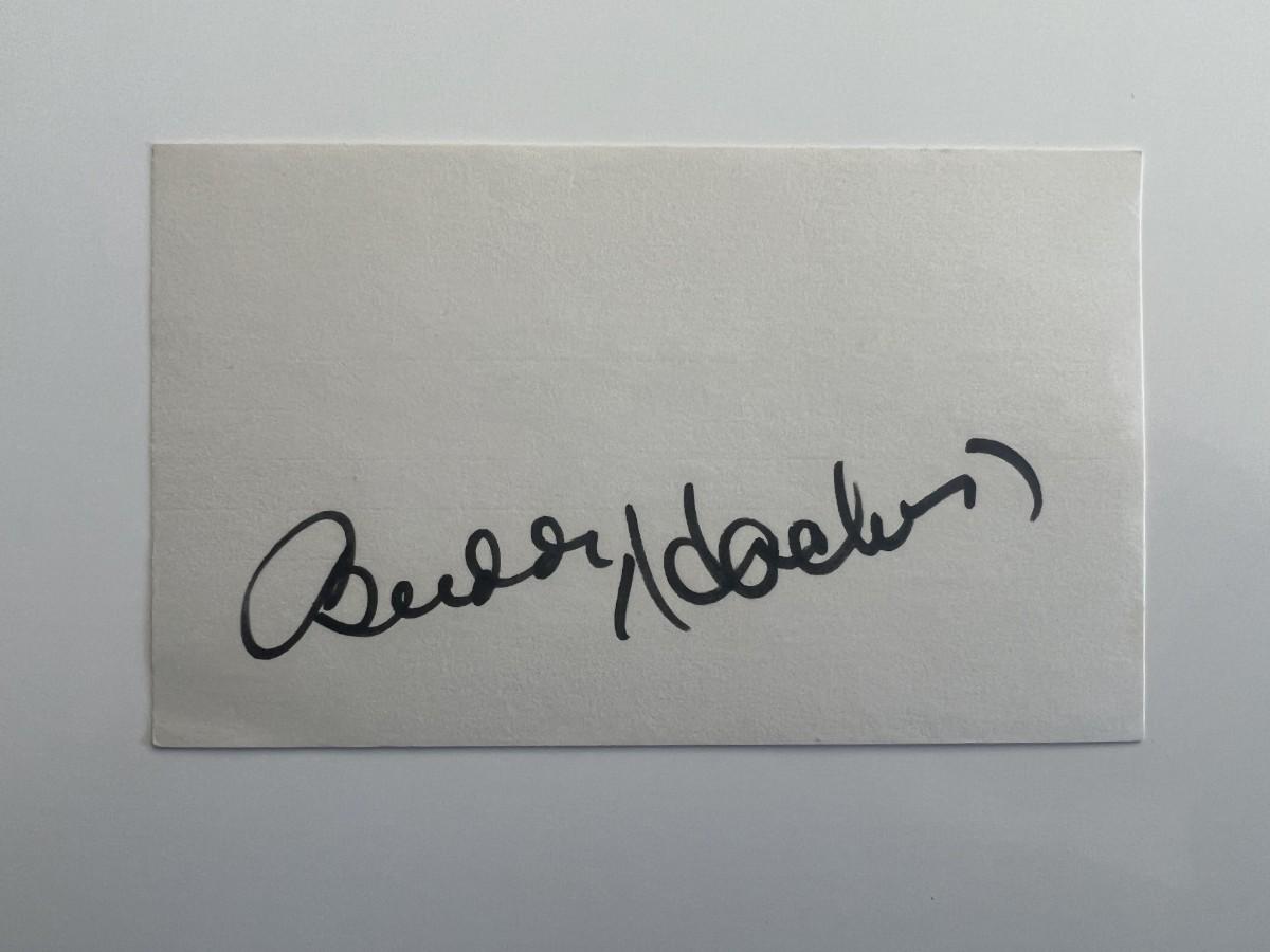 Buddy Hackett original signature | EstateSales.org