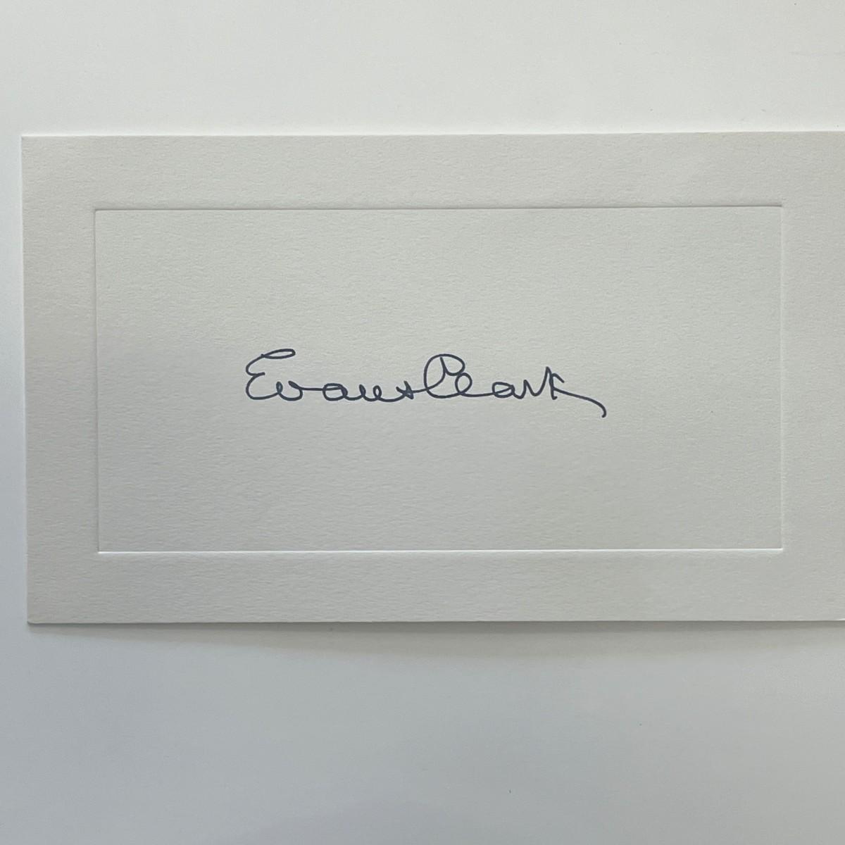 Evans Clark original signature | EstateSales.org