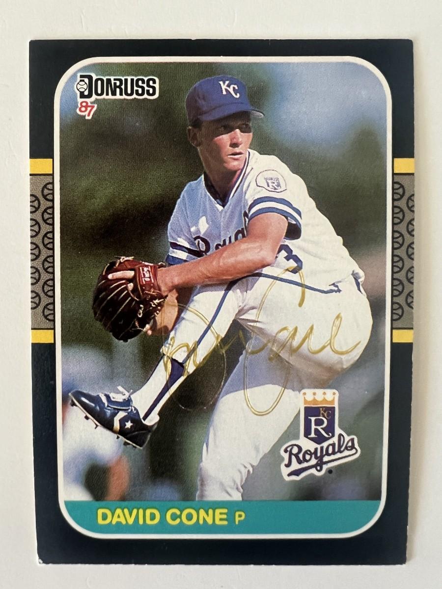 Kansas City Royals David Cone 1986 Leaf #502 signed trading card ...