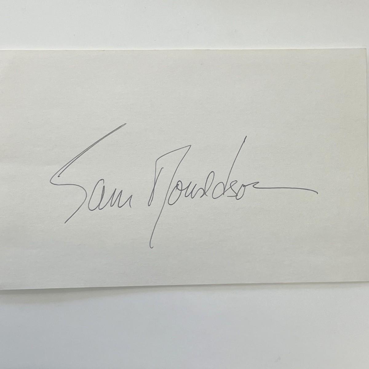 Sam Donaldson original signature | EstateSales.org