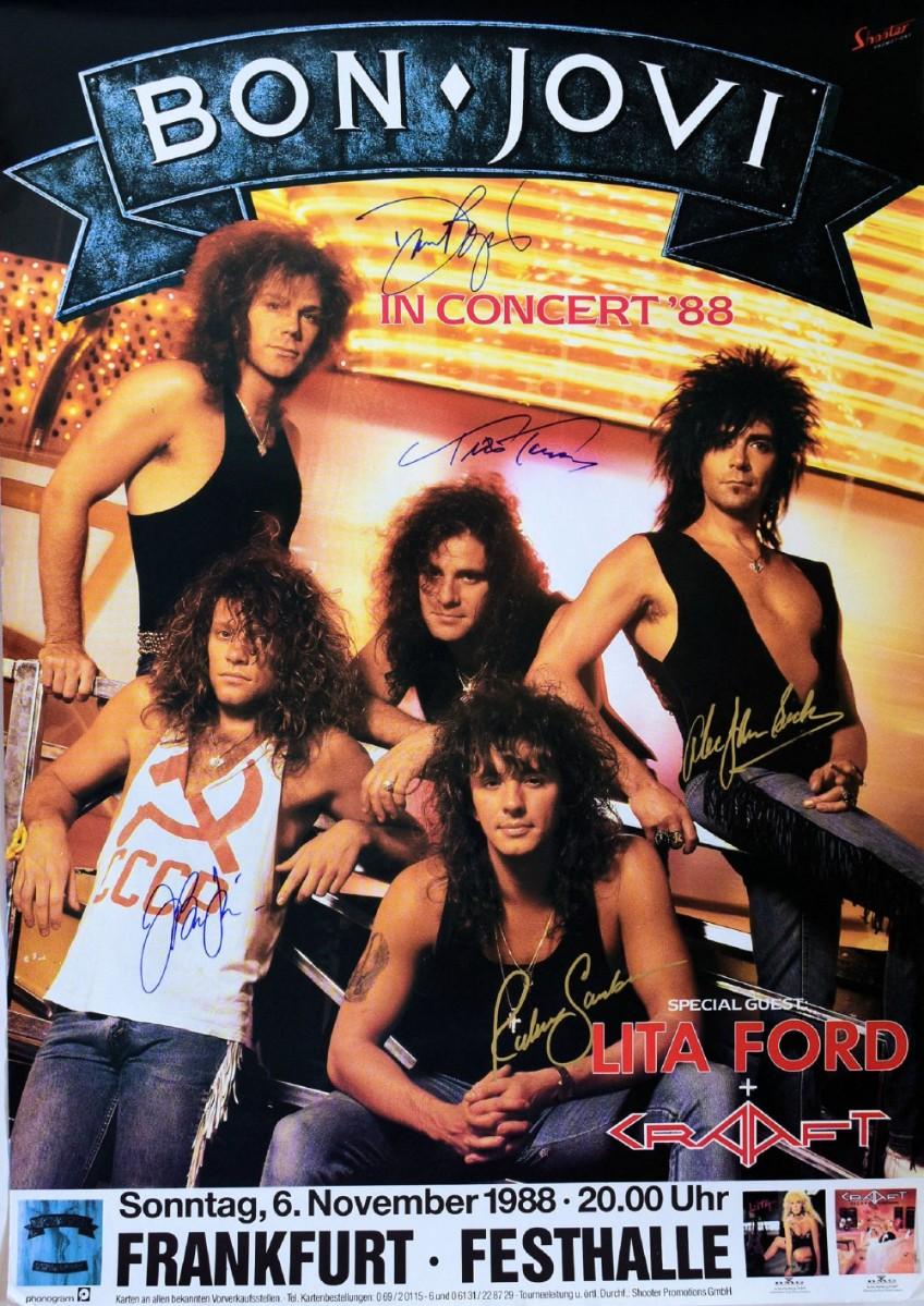 Bon Jovi concert poster | EstateSales.org
