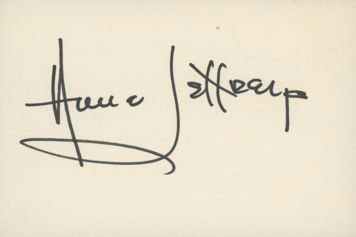 Anne Jeffreys signature cut | EstateSales.org