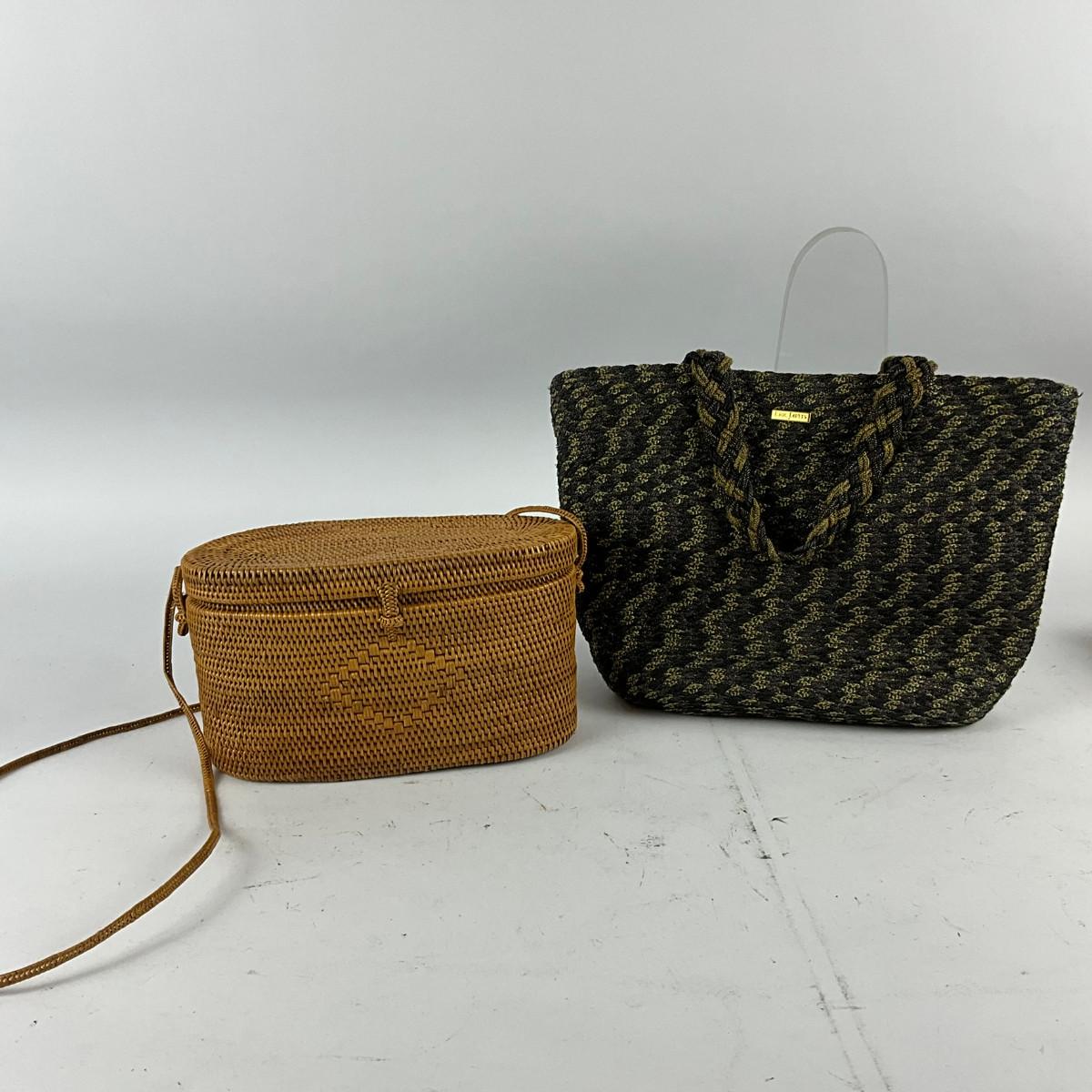 777 Eric Kravitz Hang Bag With Hand Woven Grassroot Purse | EstateSales.org