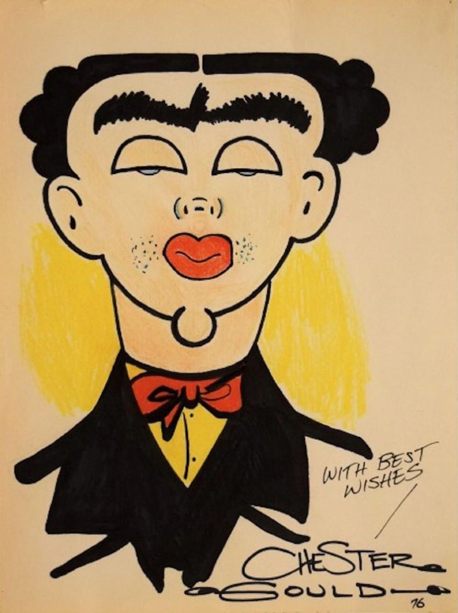 Dick Tracy Chester Gould original signed drawing | EstateSales.org