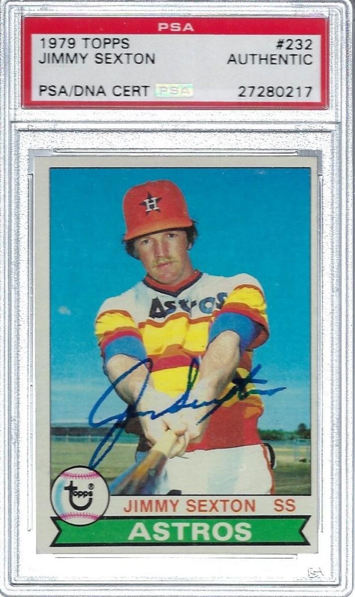 Houston Astros Jimmy Sexton signed trading card. PSA | EstateSales.org