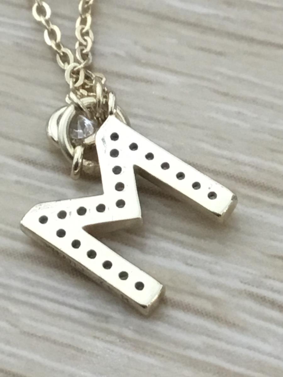925 letter M Rachel Zoe silver necklace