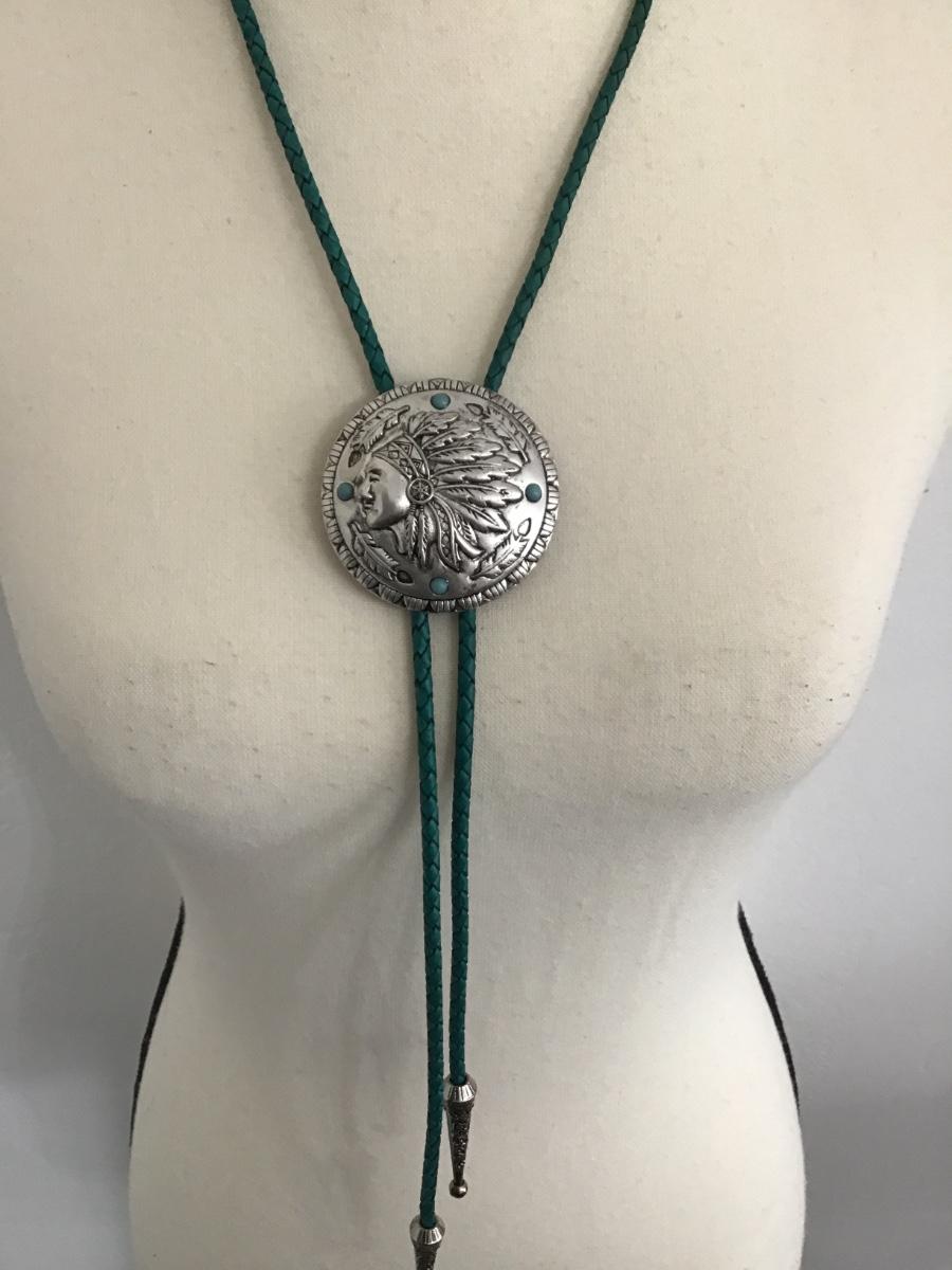 Large Indian Bolo Tie | EstateSales.org