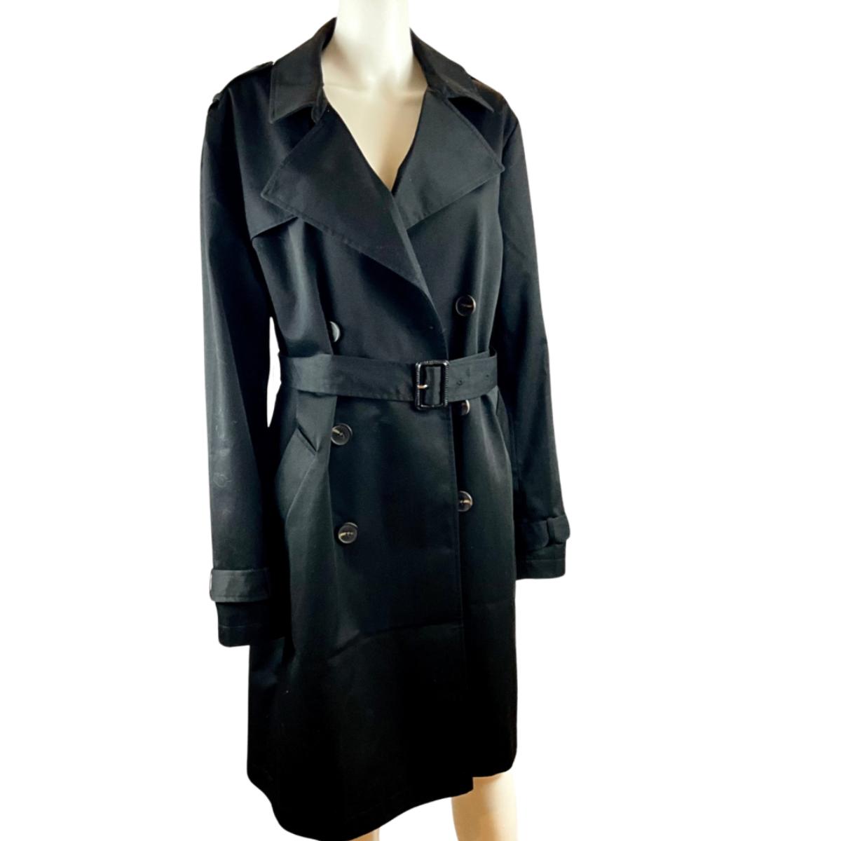 216. ASOS Black Raincoat - Fits Chest 38in | EstateSales.org