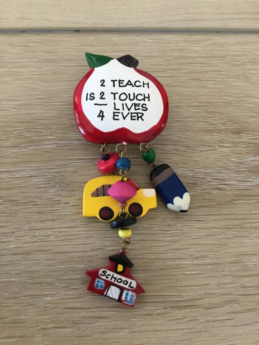 Vintage teacher pin | EstateSales.org