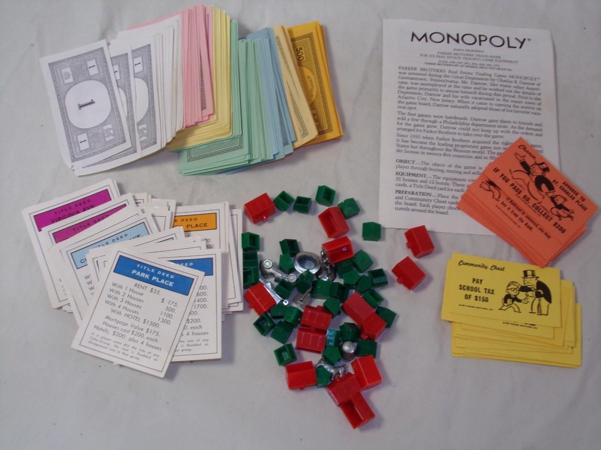 So you lost your Monopoly game parts eh!? | EstateSales.org