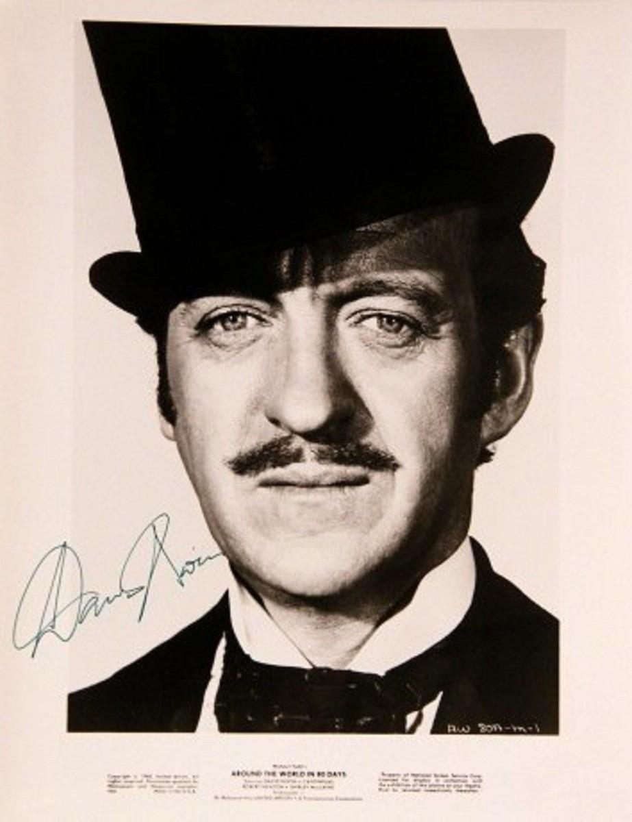 David Niven signed promo photo | EstateSales.org