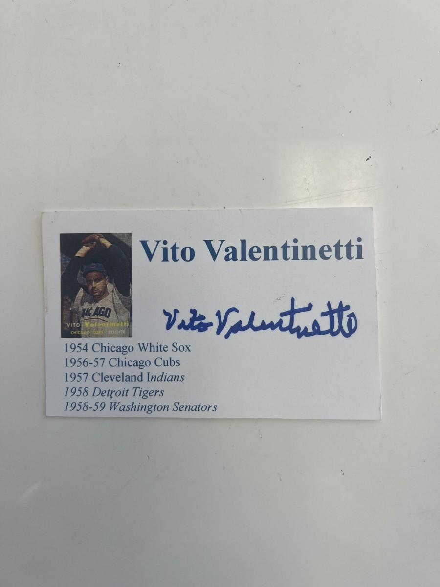 MLB Vito Valentinetti original signature | EstateSales.org