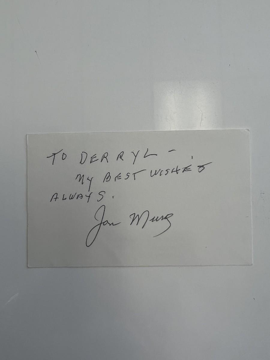 Comedian Jan Murray original signature | EstateSales.org