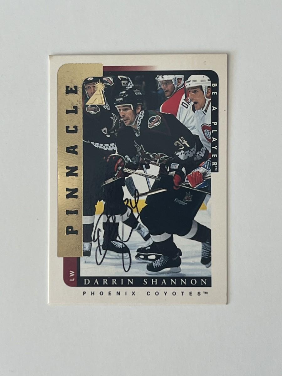 Phoenix Coyotes Darrin Shannon 1997 Pinnacle #183 signed trading card ...