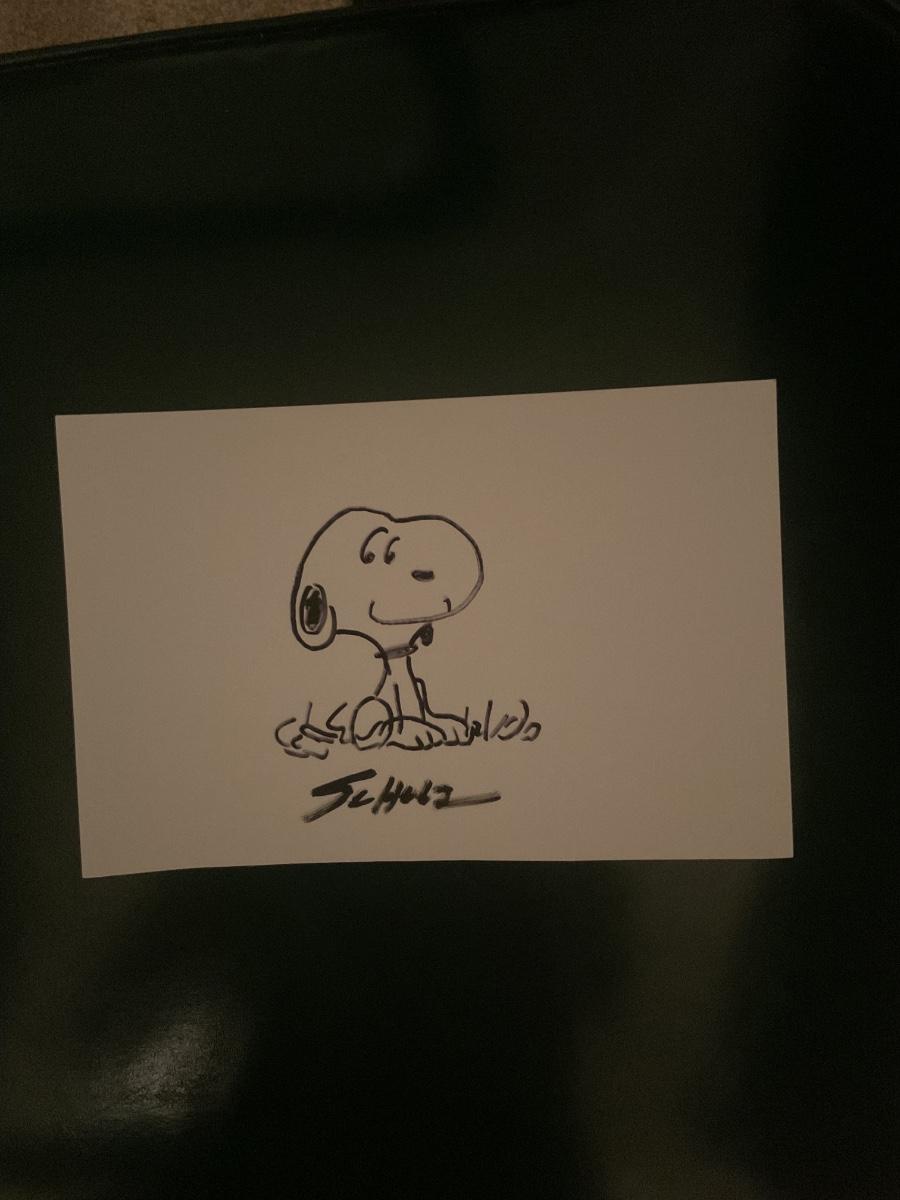 Snoopy Drawing by Charles Schulz | EstateSales.org