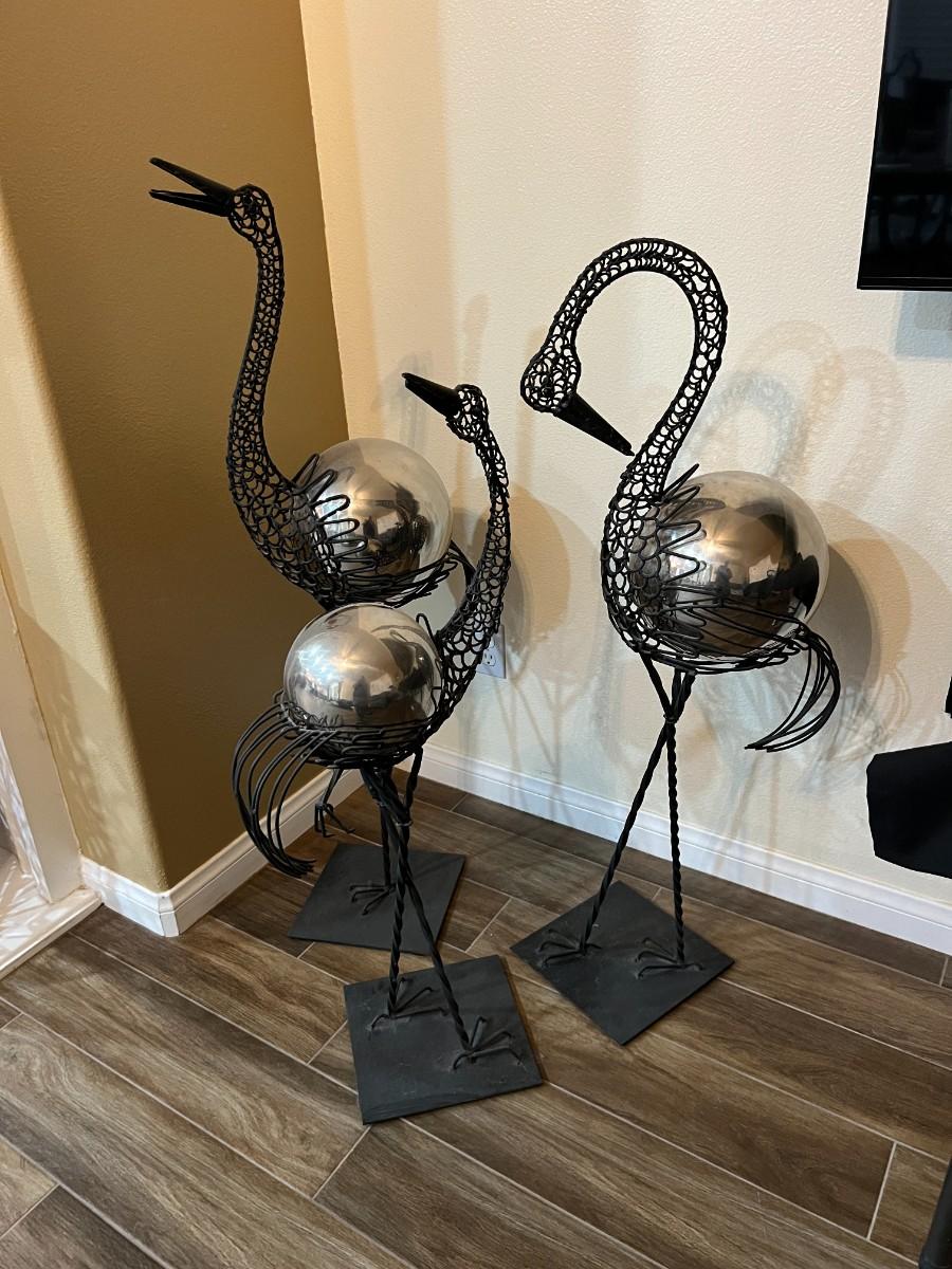 3 Bird Sculptures | EstateSales.org
