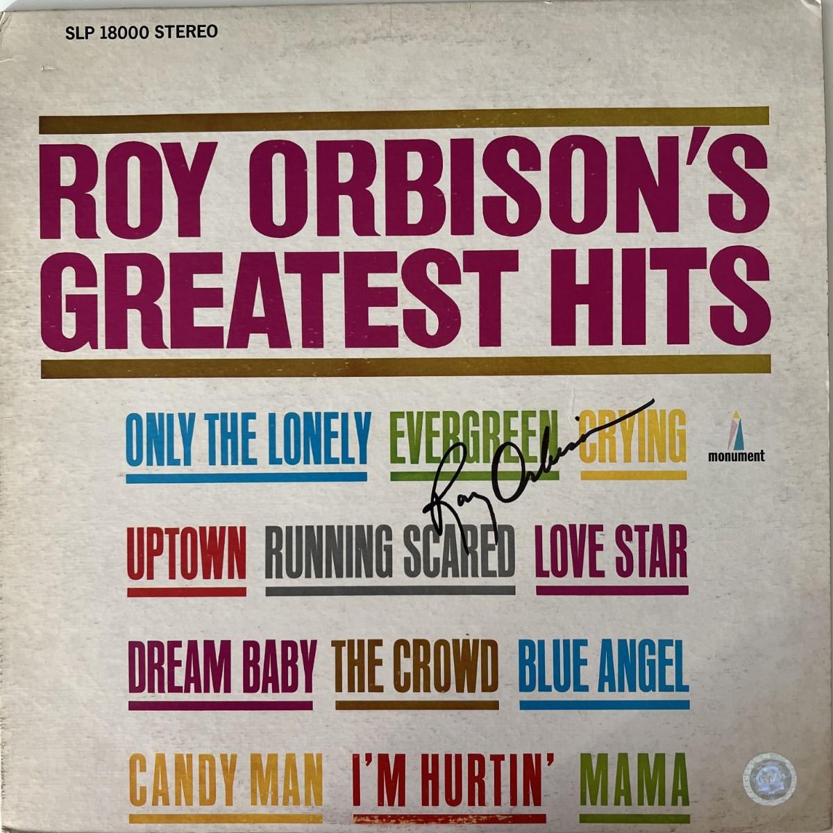 Roy Orbison signed "Roy Orbison's Greatest Hits" album | EstateSales.org