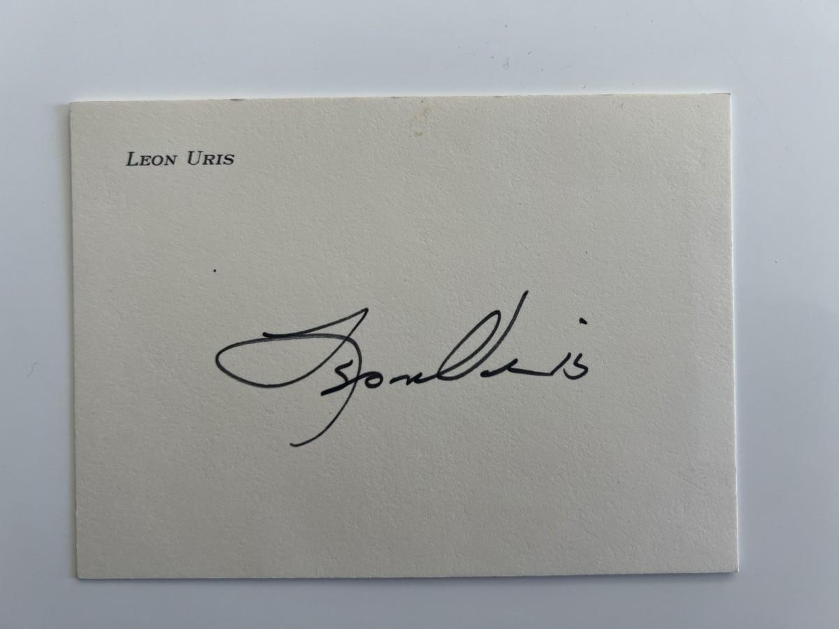 Leon Uris original signature | EstateSales.org