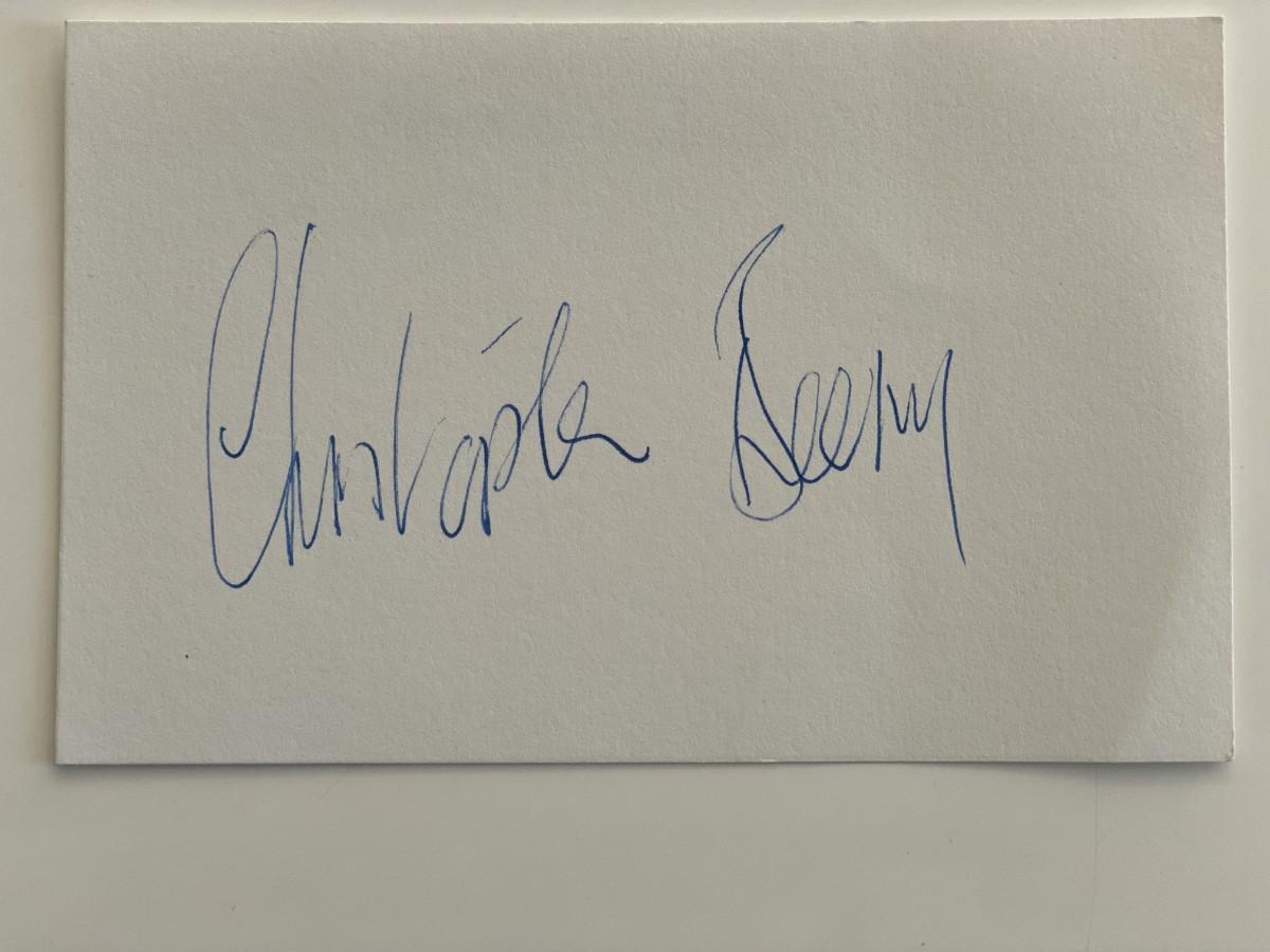 Christopher Borat original signature | EstateSales.org