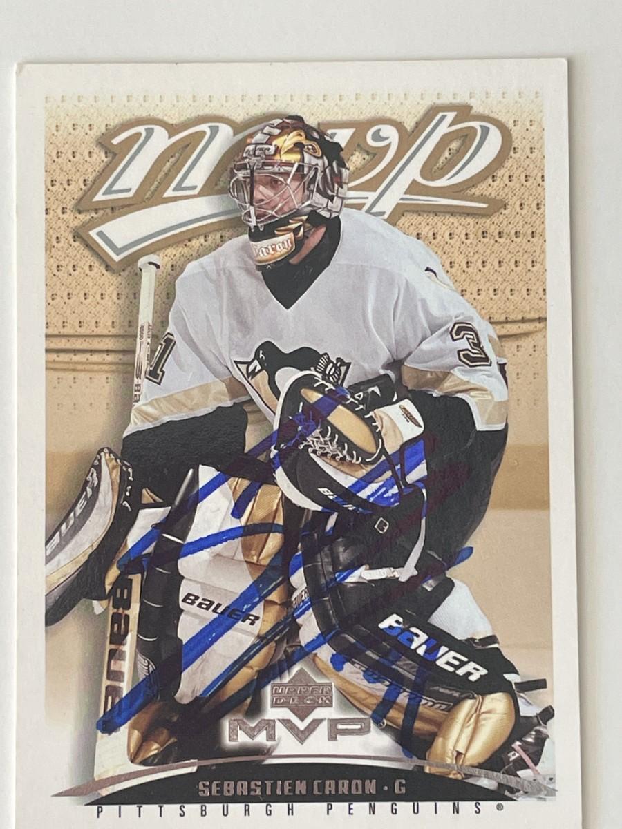 Pittsburgh Penguins Sébastien Caron 2003 Upper Deck #342 signed trading ...