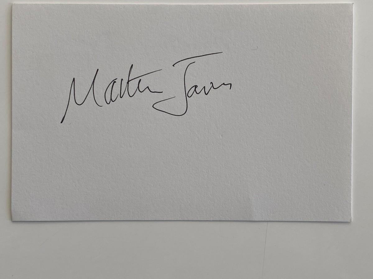 Martin James original signature | EstateSales.org