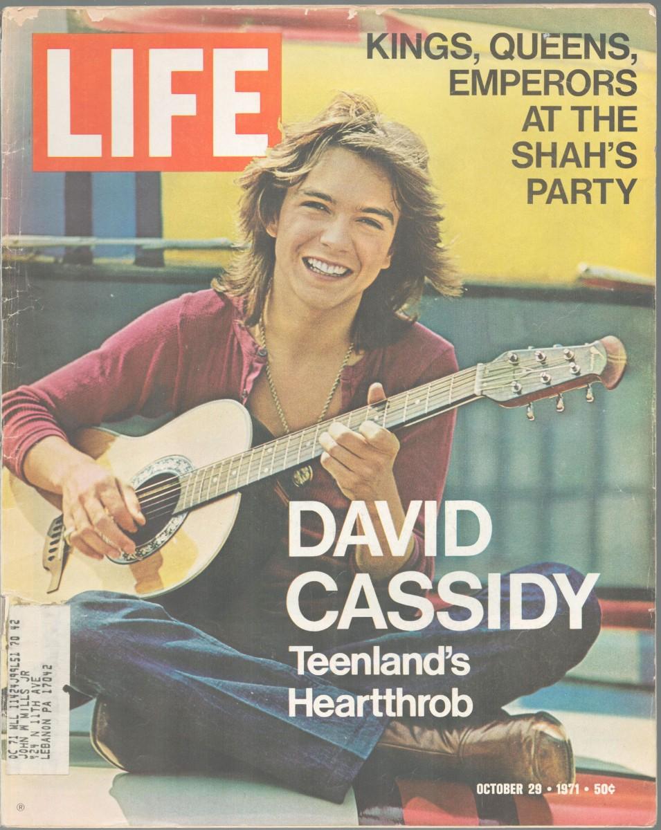 David Cassidy Life Magazine. October 29, 1971 | EstateSales.org