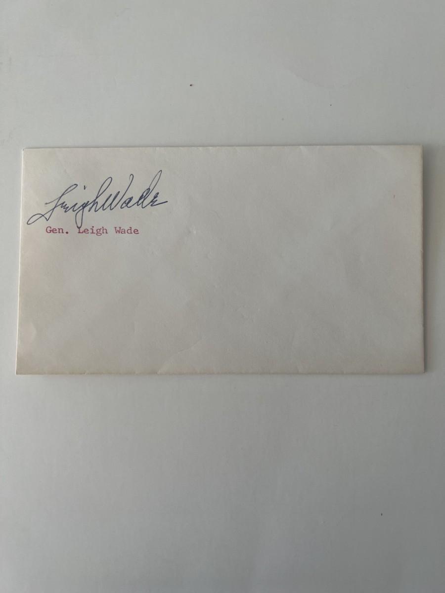 General Leigh Wade original signature | EstateSales.org