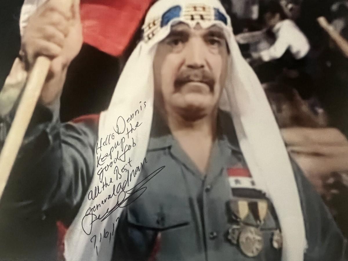 General Sheik Adnan signed photo | EstateSales.org