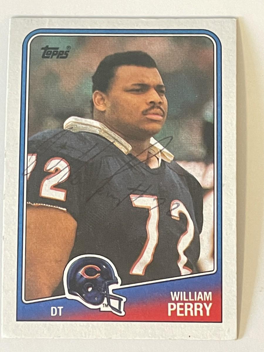 Chicago Bears William Perry 1988 Topps #79 signed trading card ...
