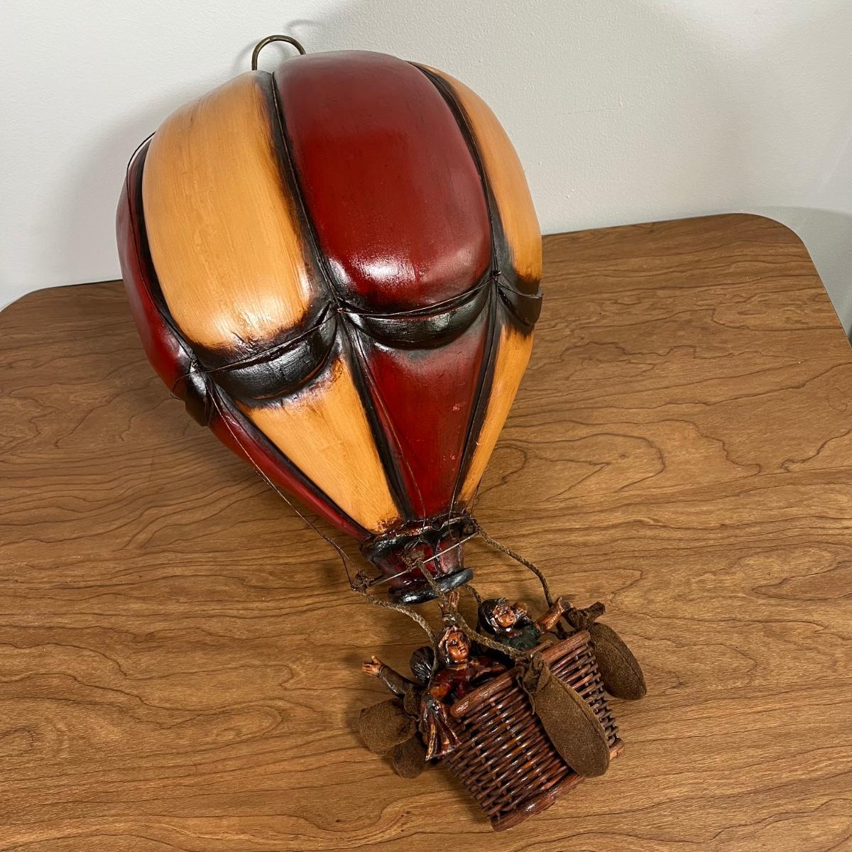 LOT 90L: Vintage Resin Hanging Hot Air Balloon | EstateSales.org
