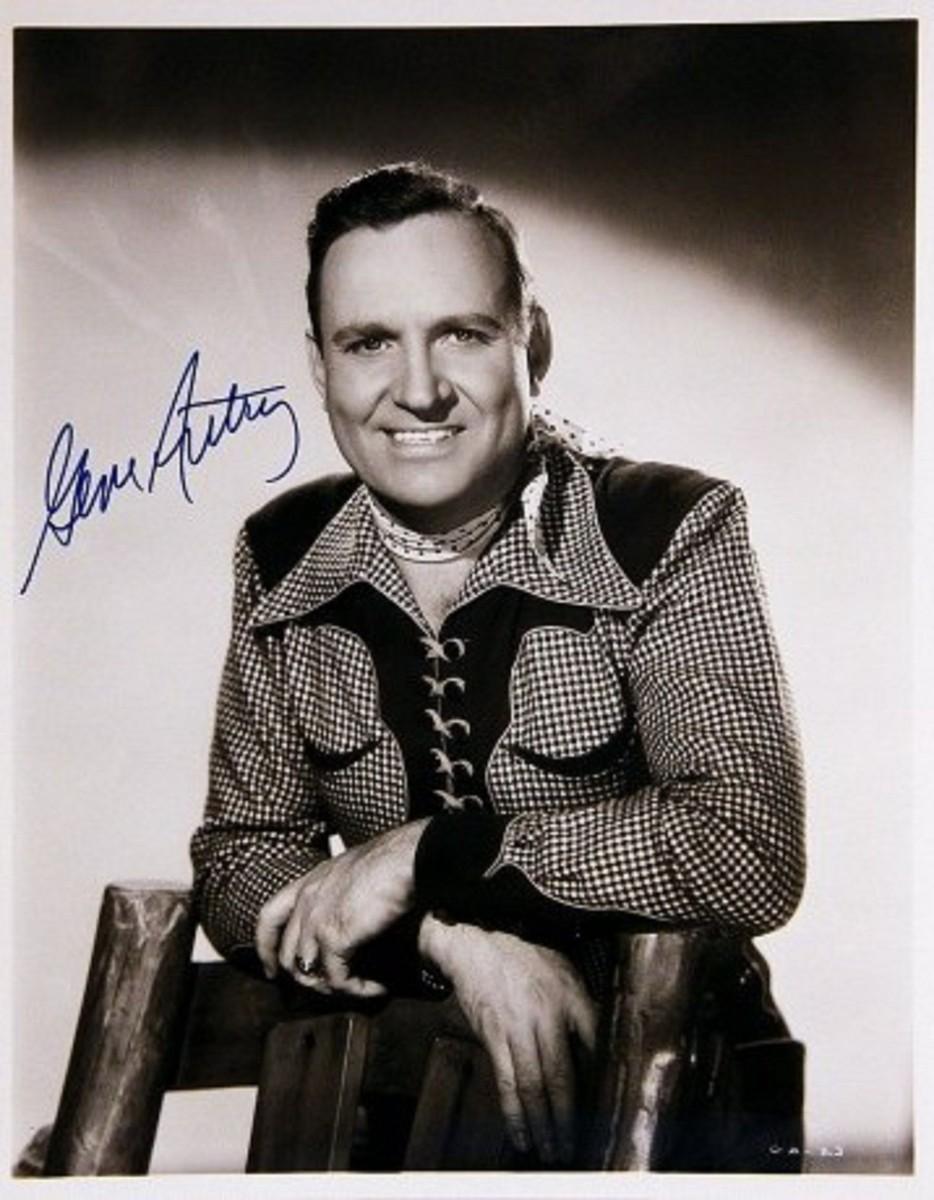 Gene Autry signed portrait photo | EstateSales.org