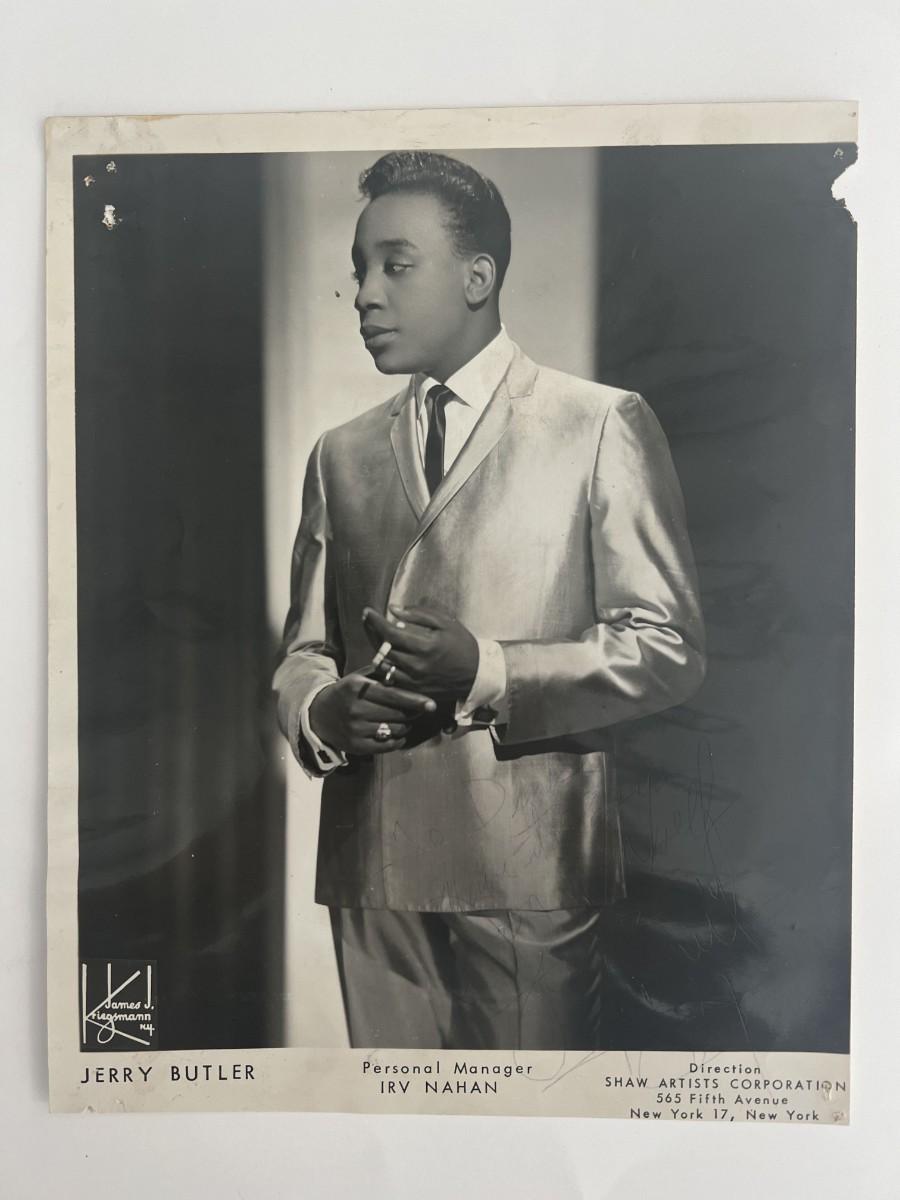 The Impressions Jerry Butler signed photo | EstateSales.org