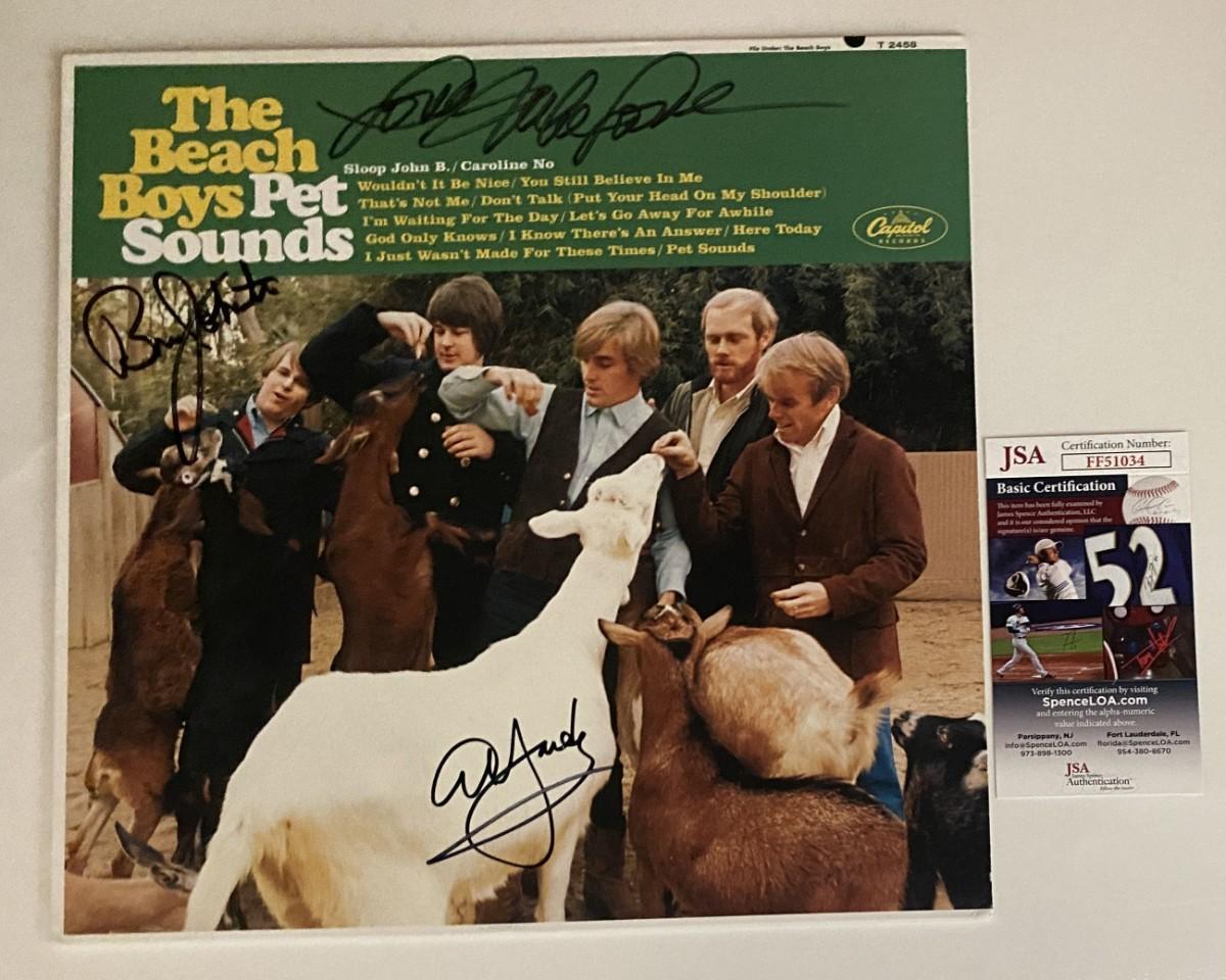 The Beach Boys Pet Sounds signed album-JSA | EstateSales.org