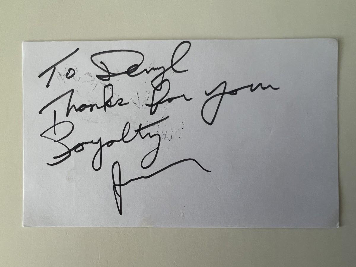Singer Jay Black original signature | EstateSales.org